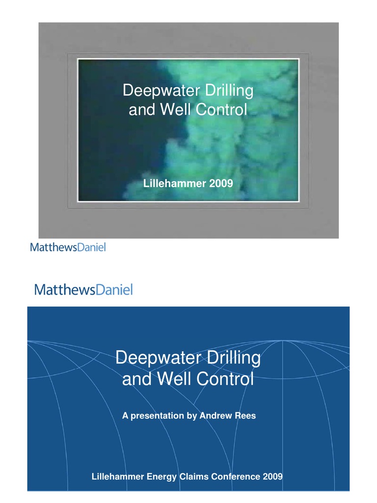Deepwater Drilling | PDF | Oil Well | Chemical Engineering