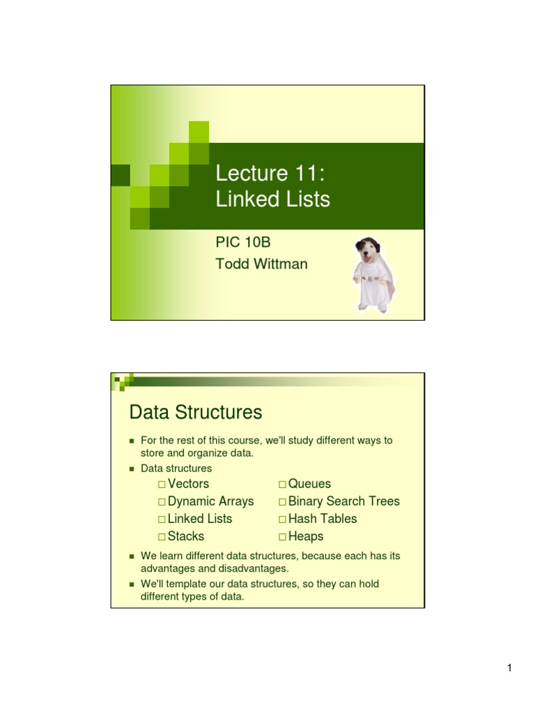 Lec 11 Pdf Array Data Structure Pointer Computer Programming