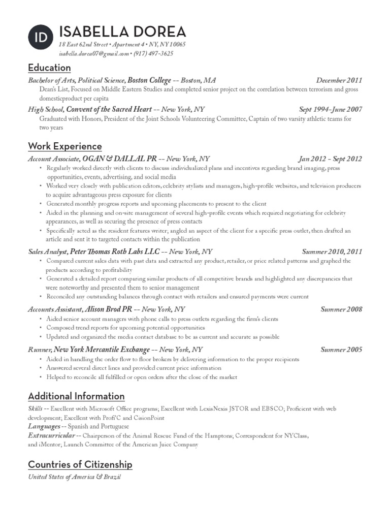 Resume | Download Free PDF | New York | New York City
