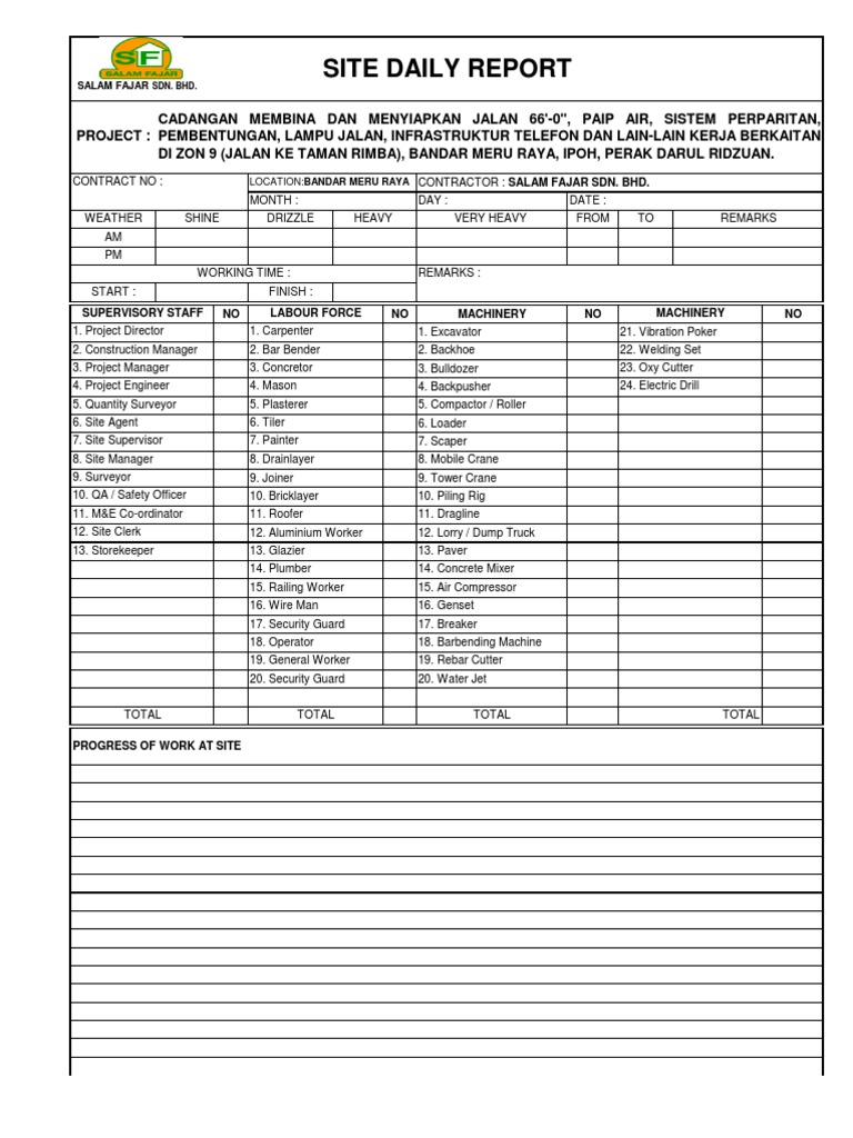 Daily Report | Download Free PDF | Building Engineering | Civil Engineering