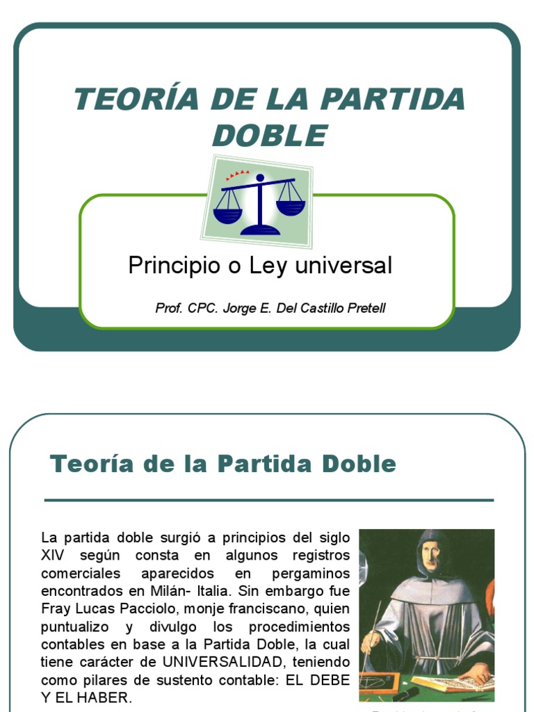 La Partida Doble | PDF | Contabilidad | Economias