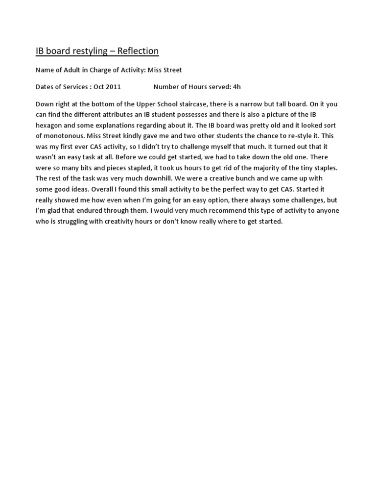 Cas Reflections | PDF | Recycling