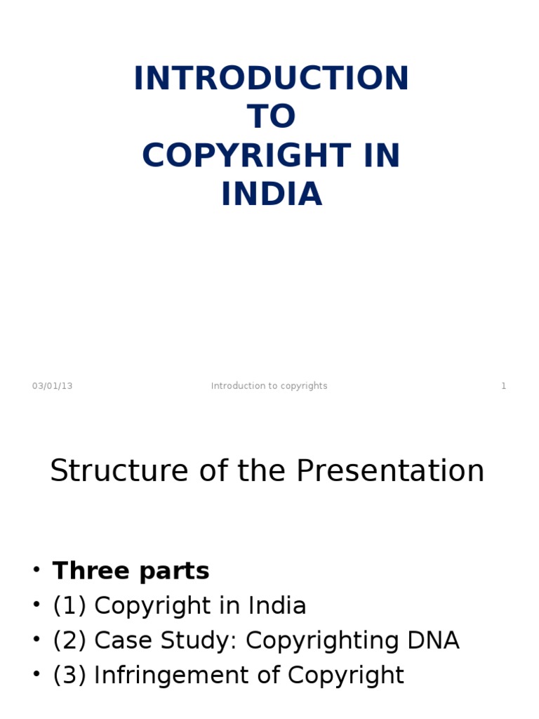 INTRODUCTION To Copyrights | PDF | Copyright Law Of The United States ...