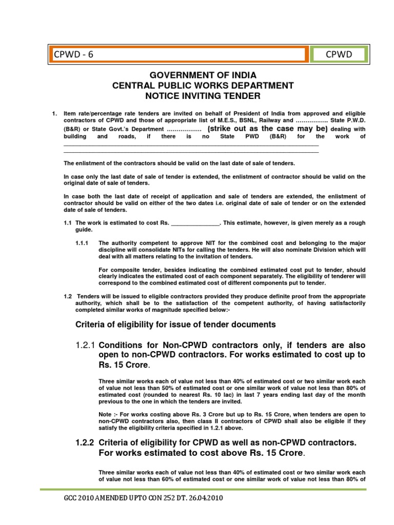 CPWD - 6 CPWD: Government of India Central Public Works Department ...