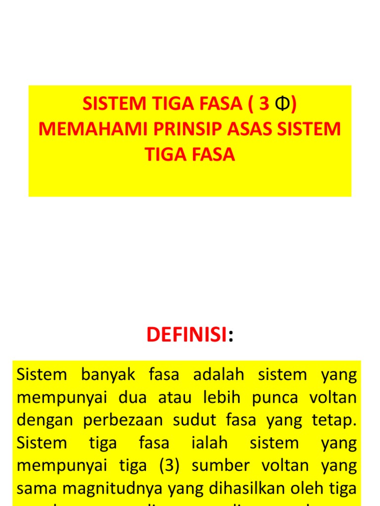 Sistem Tiga Fasa 3 | PDF