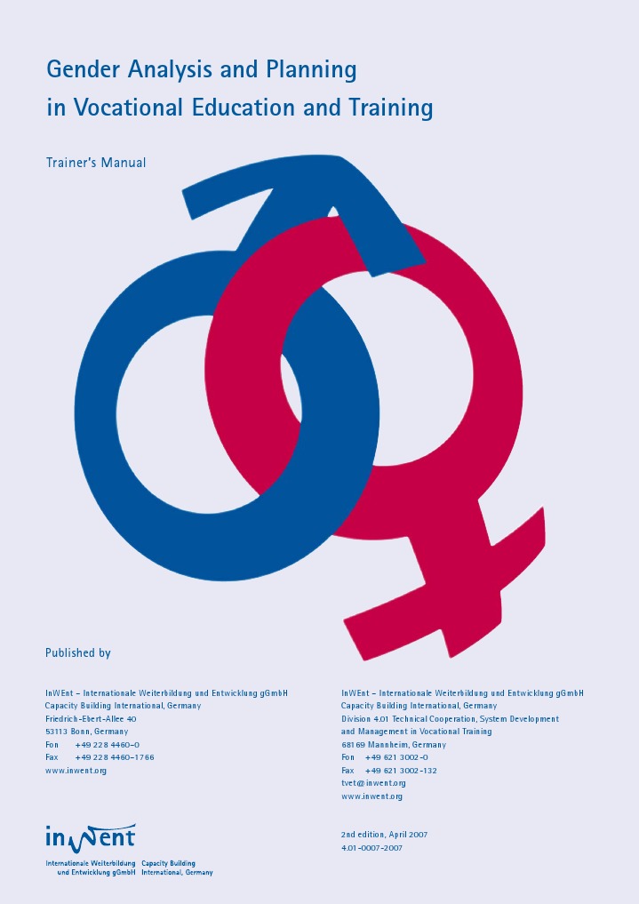 Gender Manual in English | PDF | Vocational Education | Gender