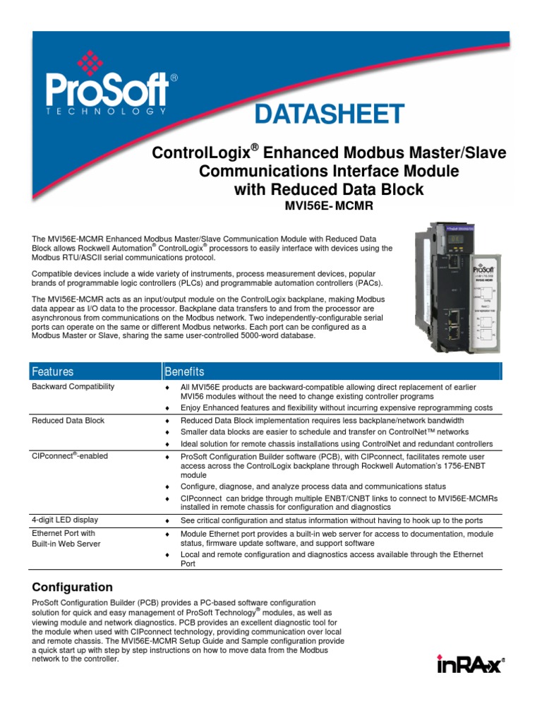 Prosoft MVI56E-MCMR | PDF | Programmable Logic Controller | Port (Computer Networking)