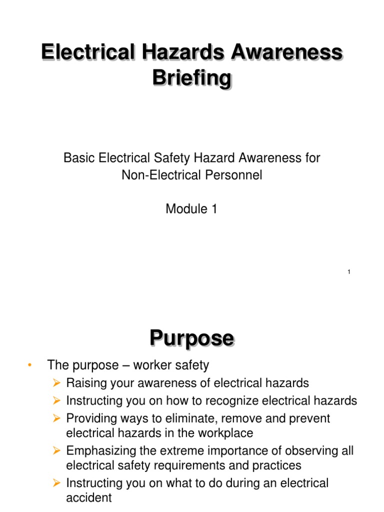 Basic Electrical Safety Module 1 | PDF | Electric Shock | Electricity