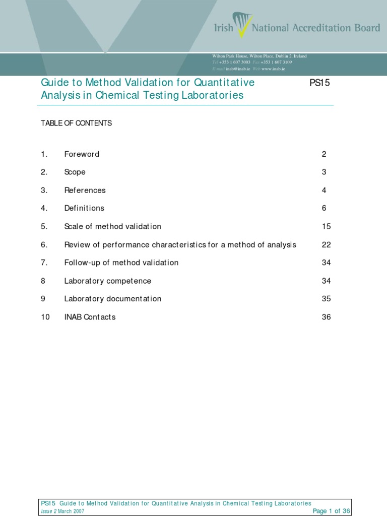 Method Validation | PDF | Verification And Validation | Detection Limit Method Validation | PDF | Verification And Validation | Detection Limit