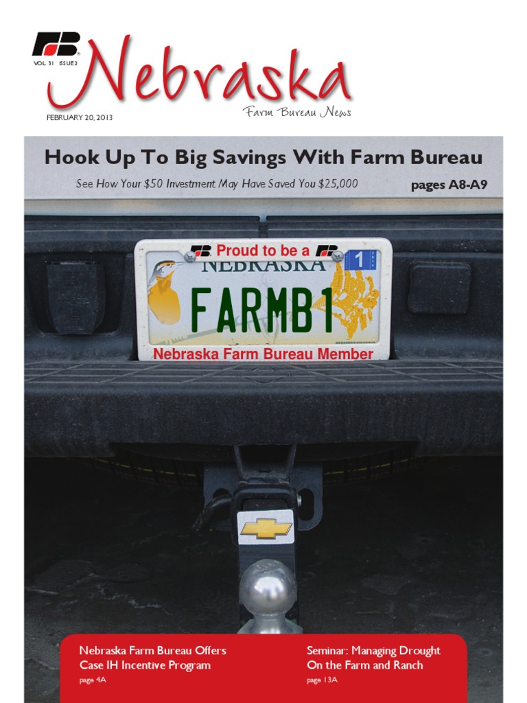 February 2013 Nebraska Farm Bureau News | PDF | Pasta | Property Tax