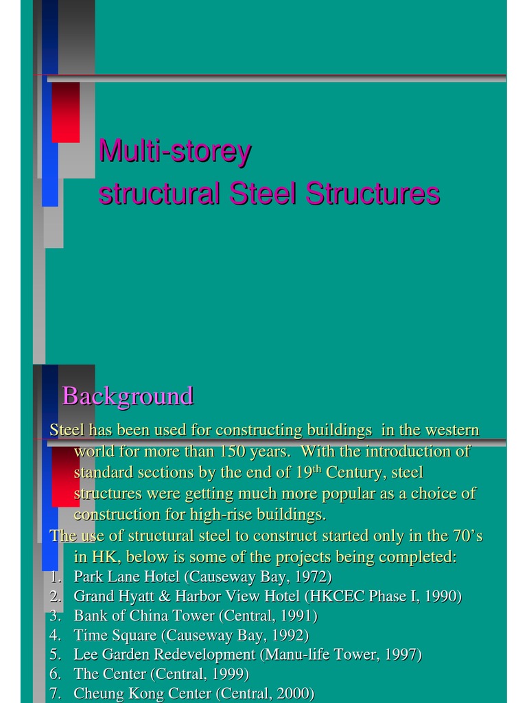 Structural Steel in Multi-Storey Buildings | PDF