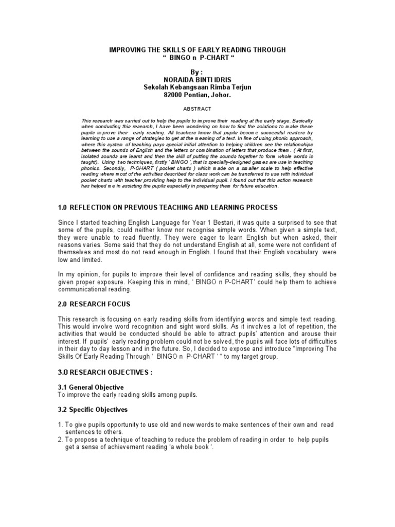 Improving The Skills of Early Reading Through | PDF | Phonics | Reading ...