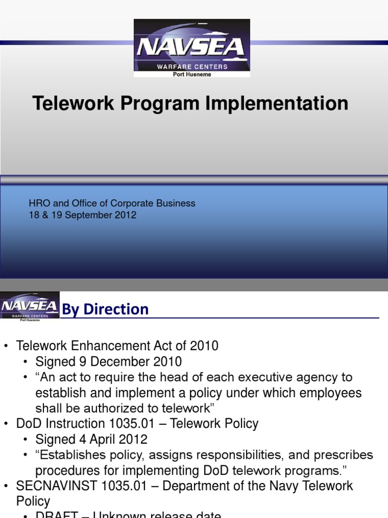 2012-09-19 Telework Training Slides | PDF | Telecommuting | Virtual ...