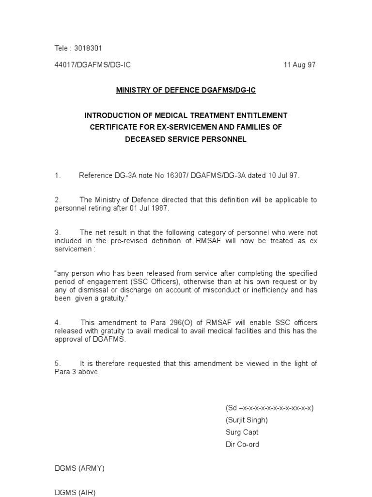 Presidential Sanction Medical | PDF