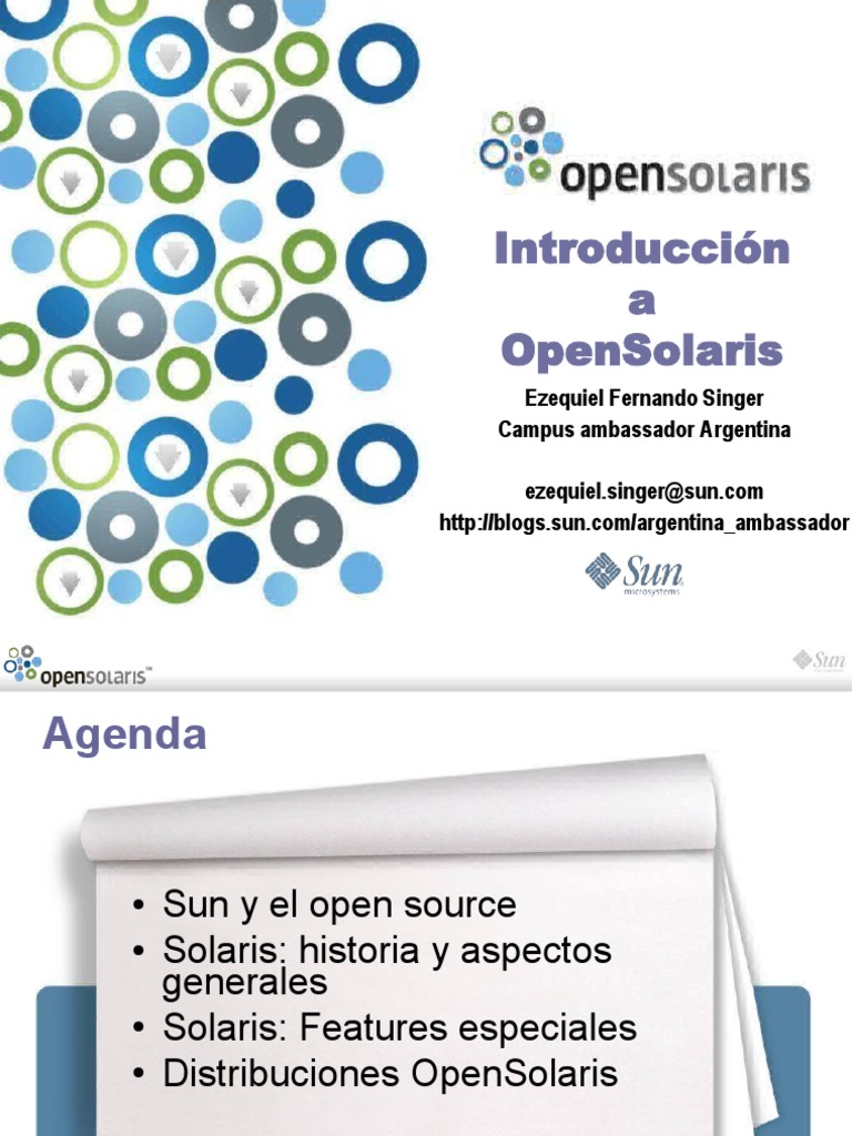Introduccion A Open Solaris | PDF | Oracle Corporation | Software libre