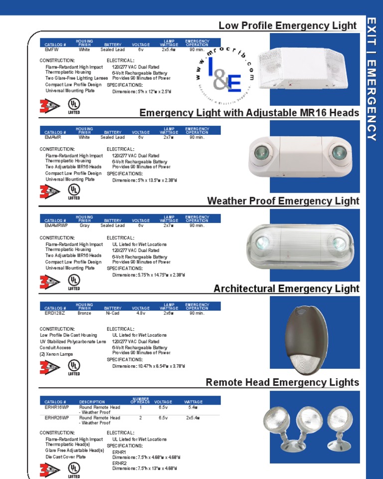 Emergency Light | PDF | Electric Power | Lighting