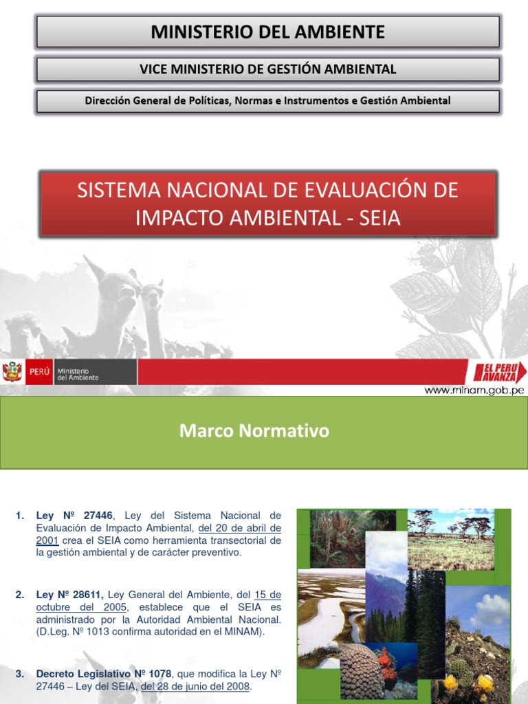 Clase #5, Ley y Reglamento SEIA | PDF | Evaluación de impacto ambiental | Degradación ambiental