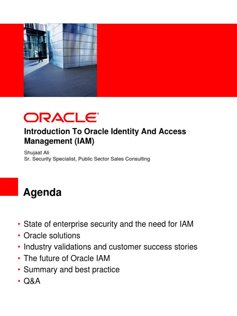 Introduction To Oracle Identity and Access Management (IAM) | PDF | Provisioning | Oracle ...