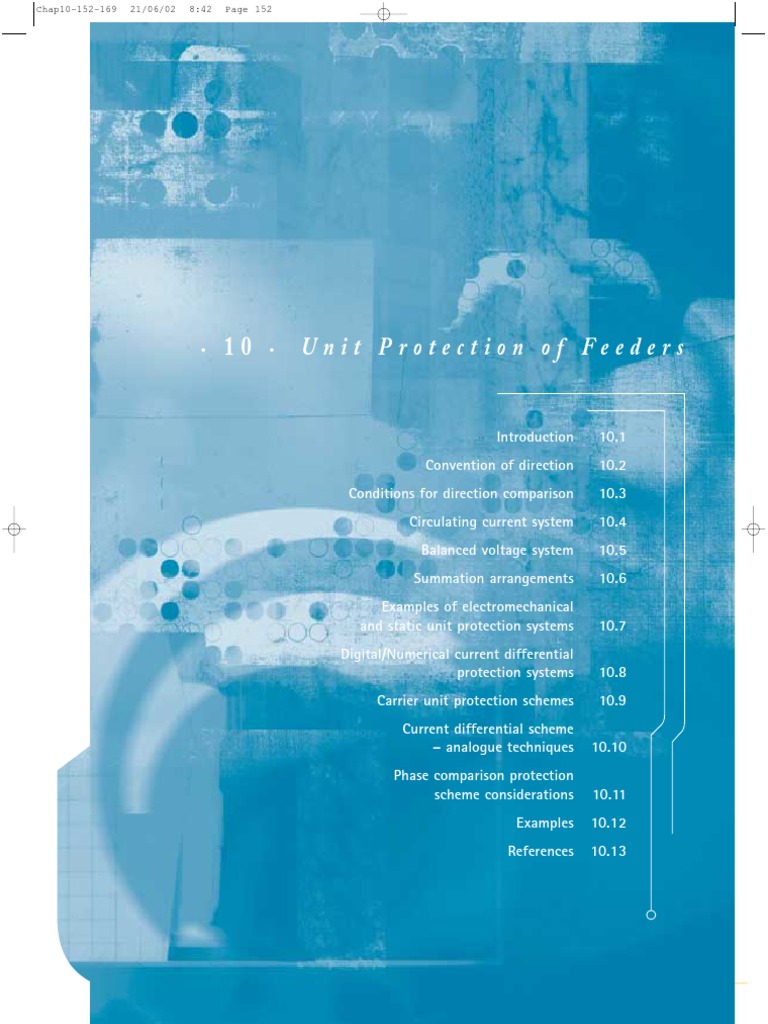10 Unit Protection | PDF | Transformer | Relay