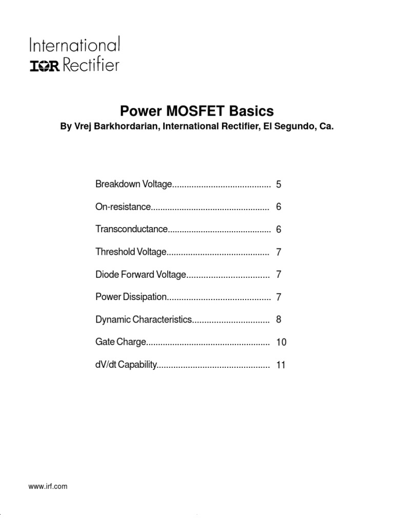 Mosfet | PDF | Field Effect Transistor | Mosfet