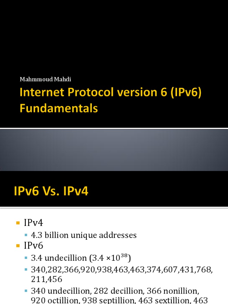 IPv4 vs IPv6 Addressing Overview | PDF | I Pv6 | Computer Network