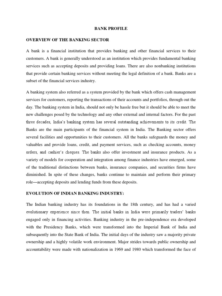 Chapter2 Bank Profile | PDF | Securities (Finance) | Banks