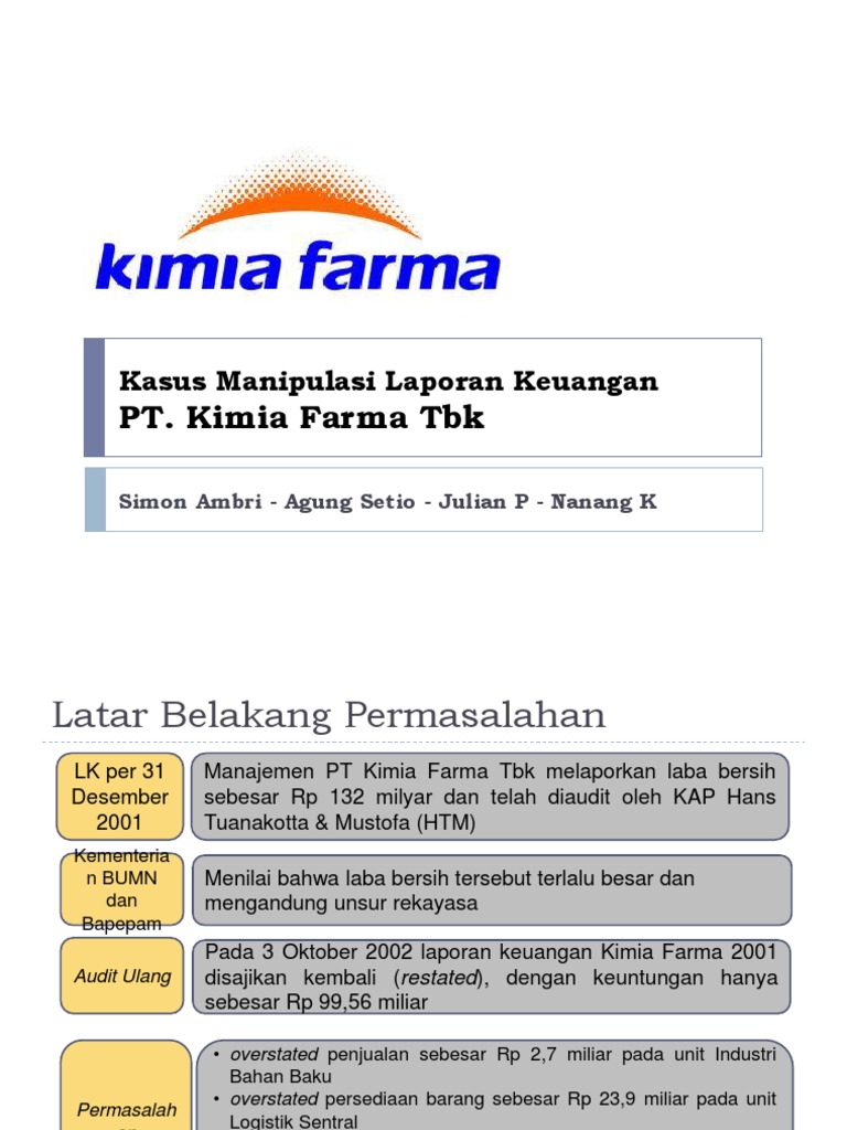 Kasus Kimia Farma Pdf