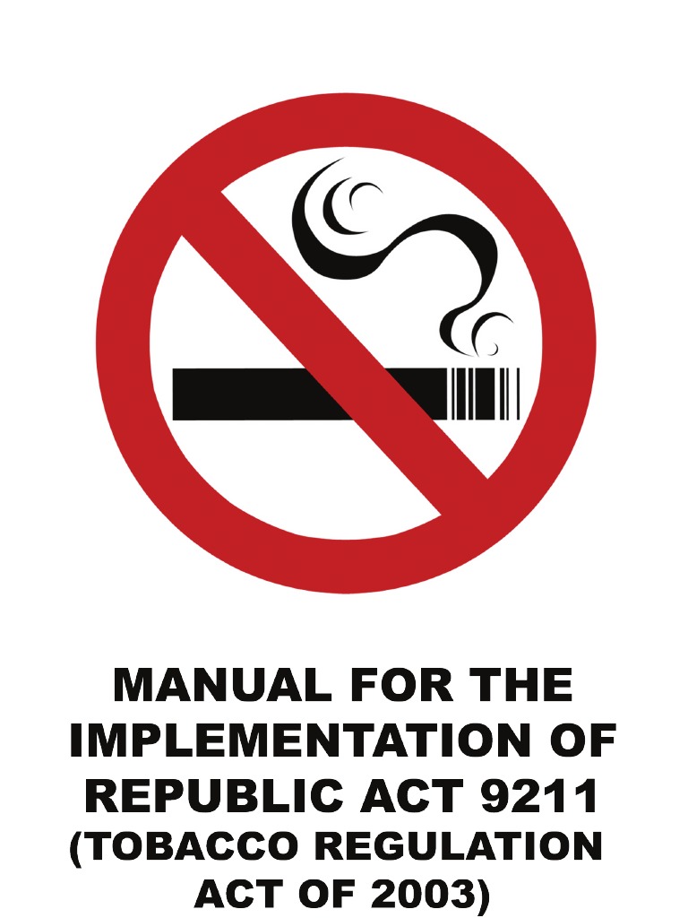 Republic Act 9211: An Overview of Tobacco Control Laws in the ...