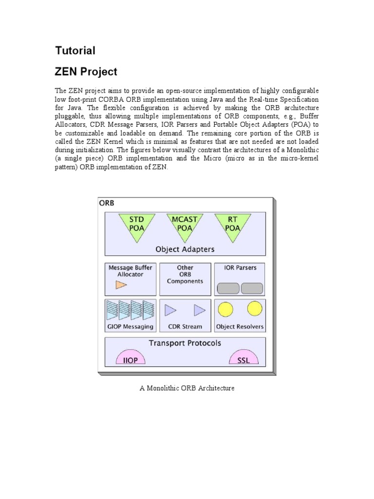 ZEN Tutorial | Download Free PDF | Common Object Request Broker ...