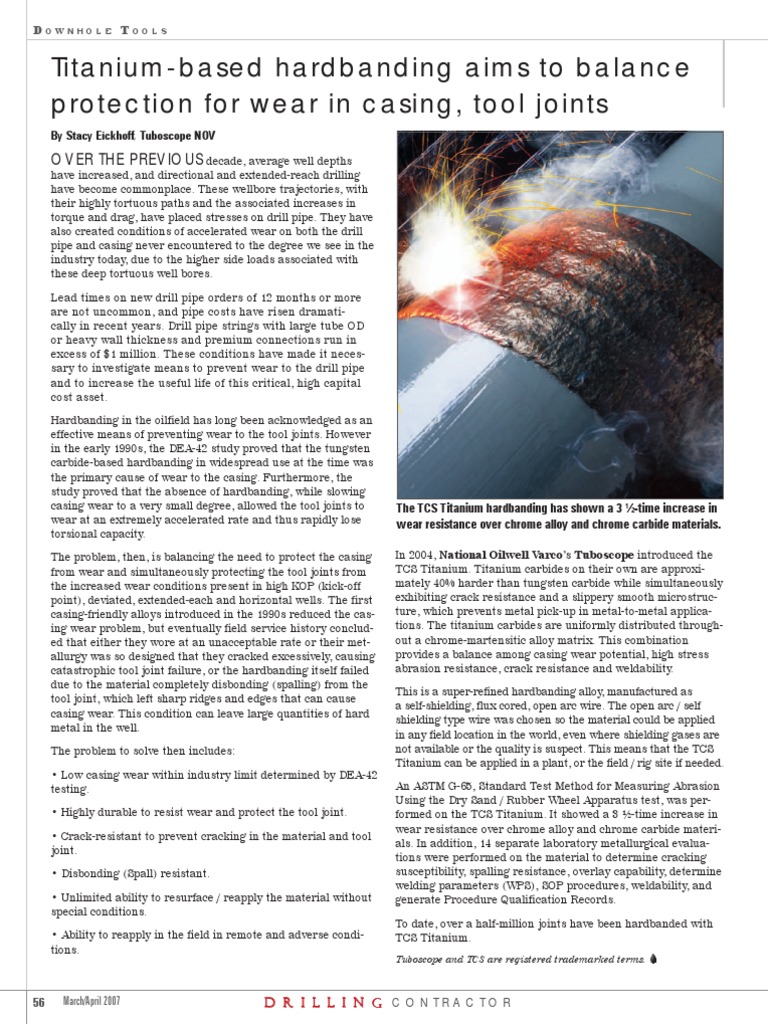 Balancing Casing and Tool Joint Protection Through Titanium-Based ...