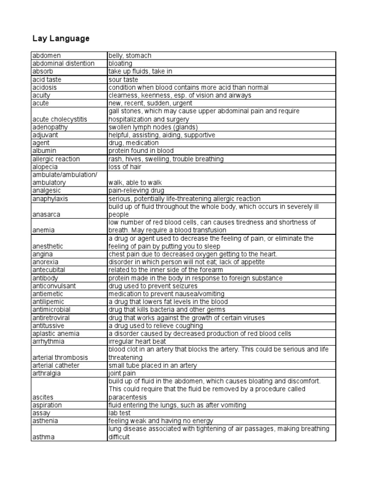 Lay Language | PDF | Experiment | Clinical Trial