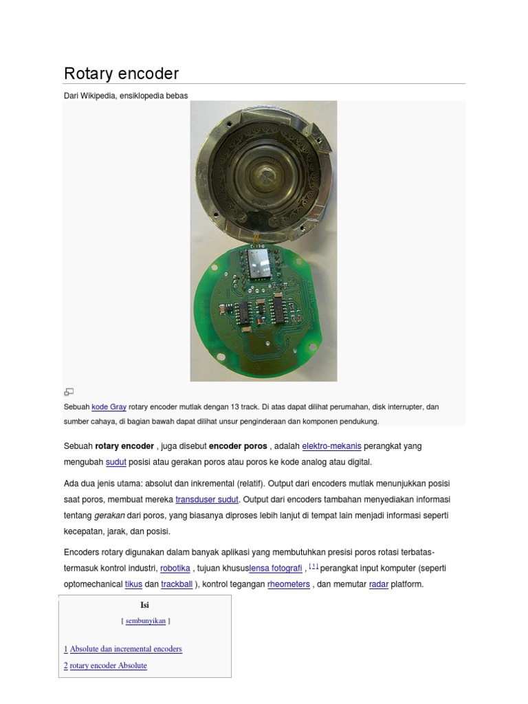 Rotary Encoder | PDF