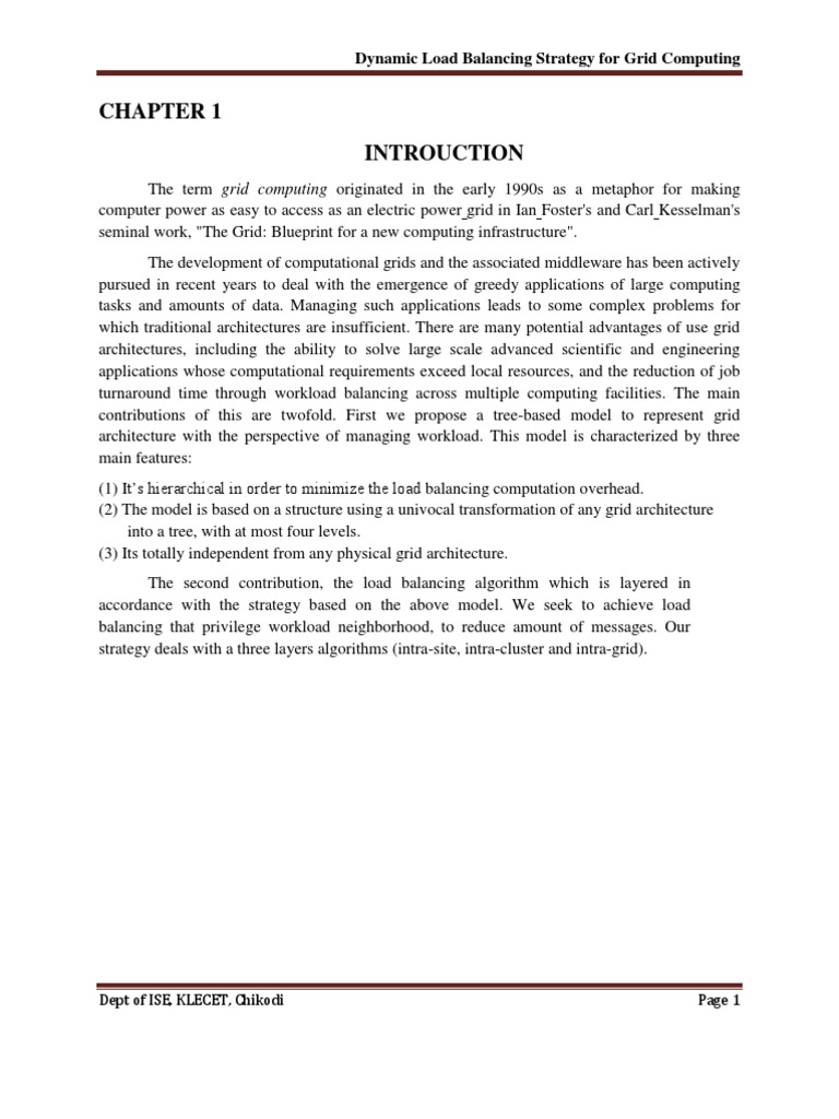 Dynamic Load Balancing in Grid Computing | PDF | Grid Computing | Load Balancing (Computing)
