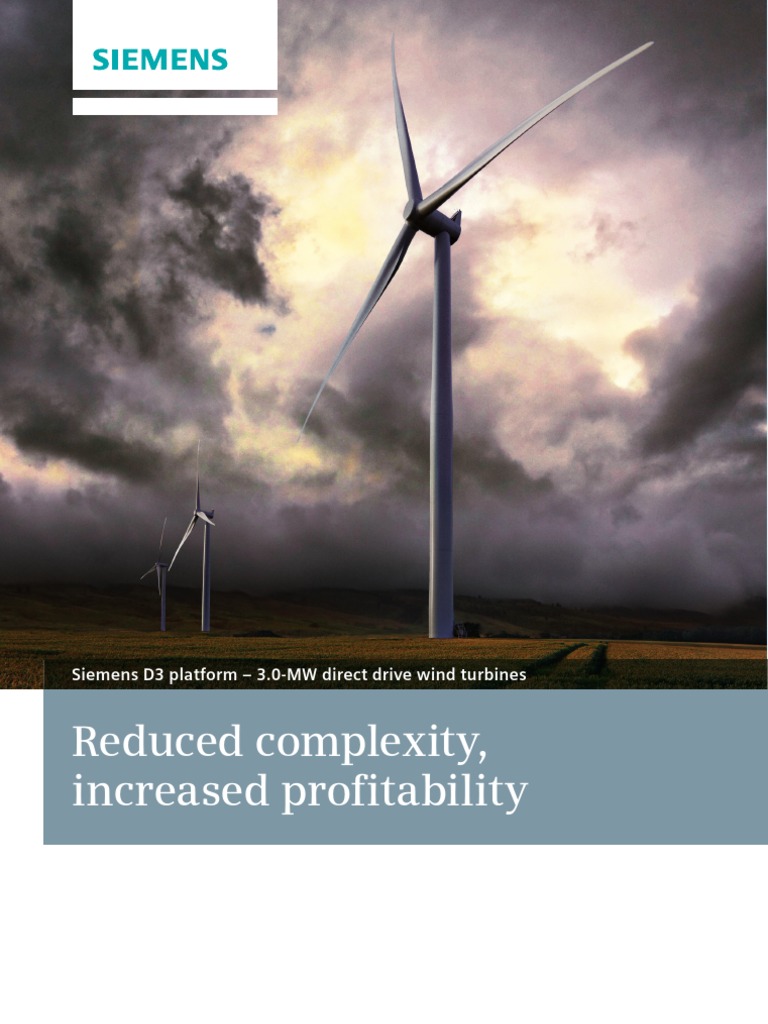 Siemens D3 Platform 3.0-MW. | PDF | Wind Power | Wind Turbine