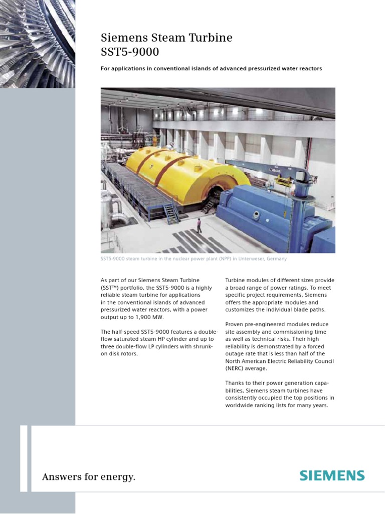 SST-9000 Data Sheet. | Download Free PDF | Turbine | Power Station