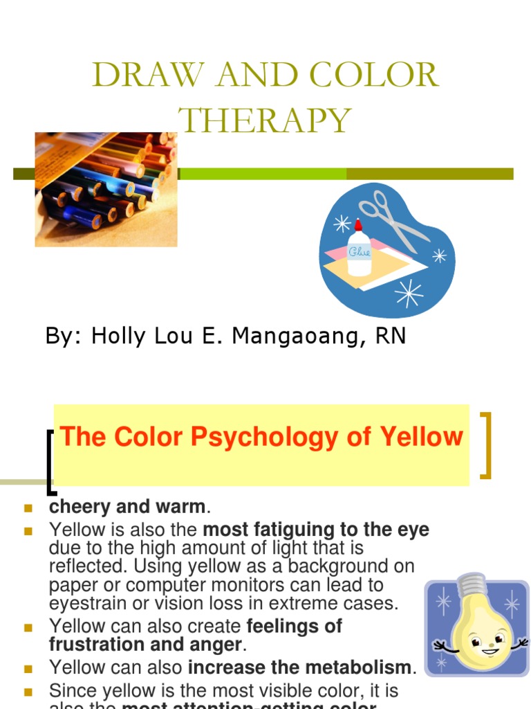 Draw and Color Therapy | PDF | Yellow | Color