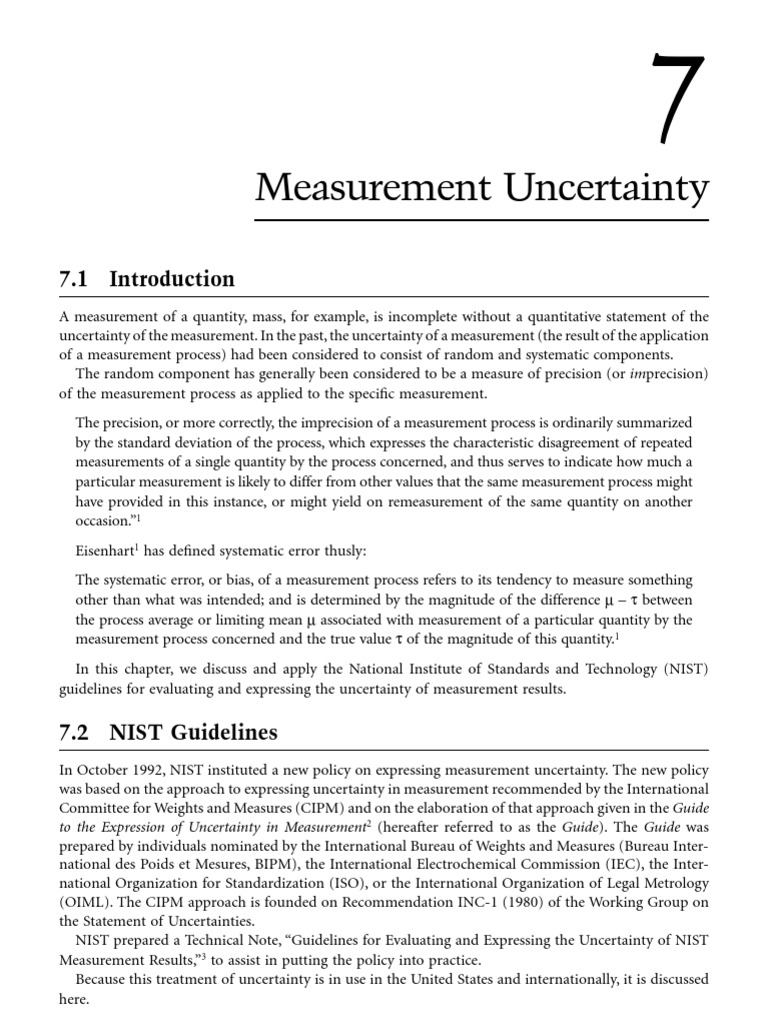 To The Expression of Uncertainty in Measurement | PDF | Uncertainty ...
