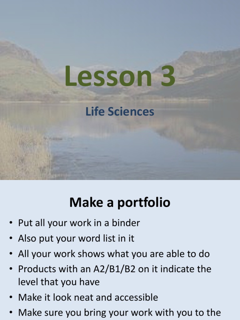 Lesson 3 Life Sciences | PDF | Nature