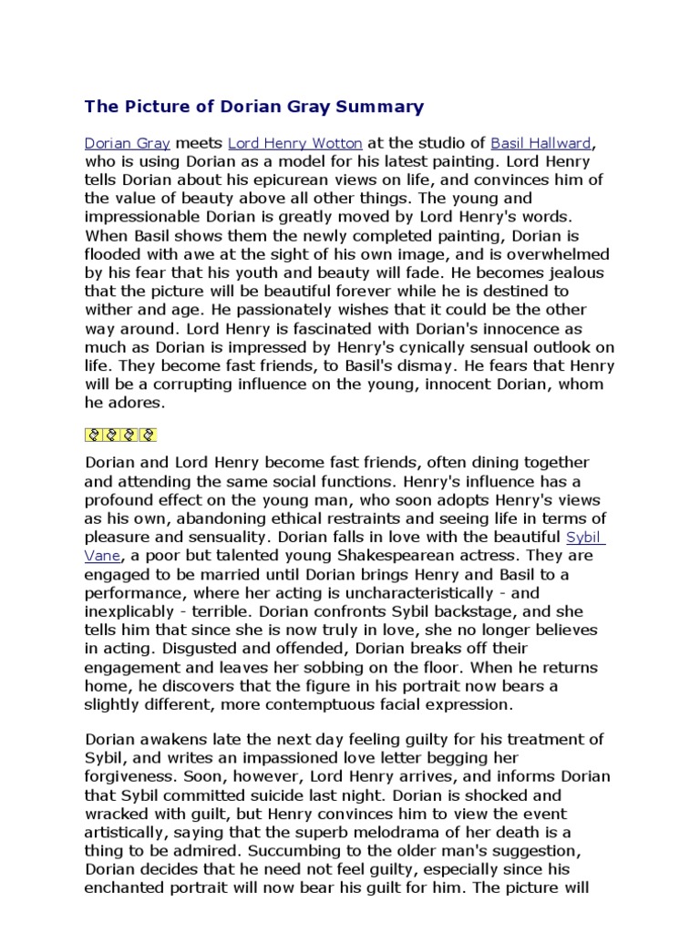 The Picture of Dorian Grey | PDF | The Picture Of Dorian Gray | Oscar Wilde