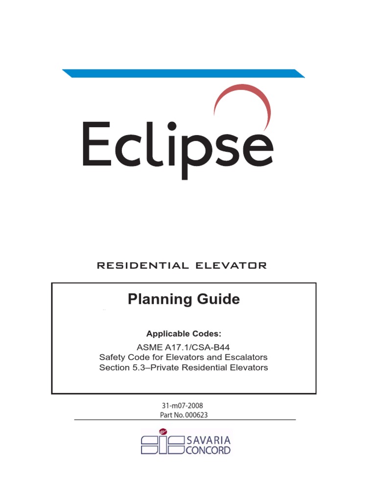 Eclipse Planning Guide | PDF | Elevator | Specification (Technical ...