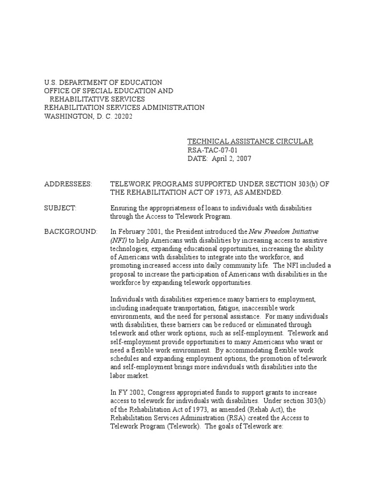 Description: Tags: Tac-2007-011 | PDF | Telecommuting | Disability