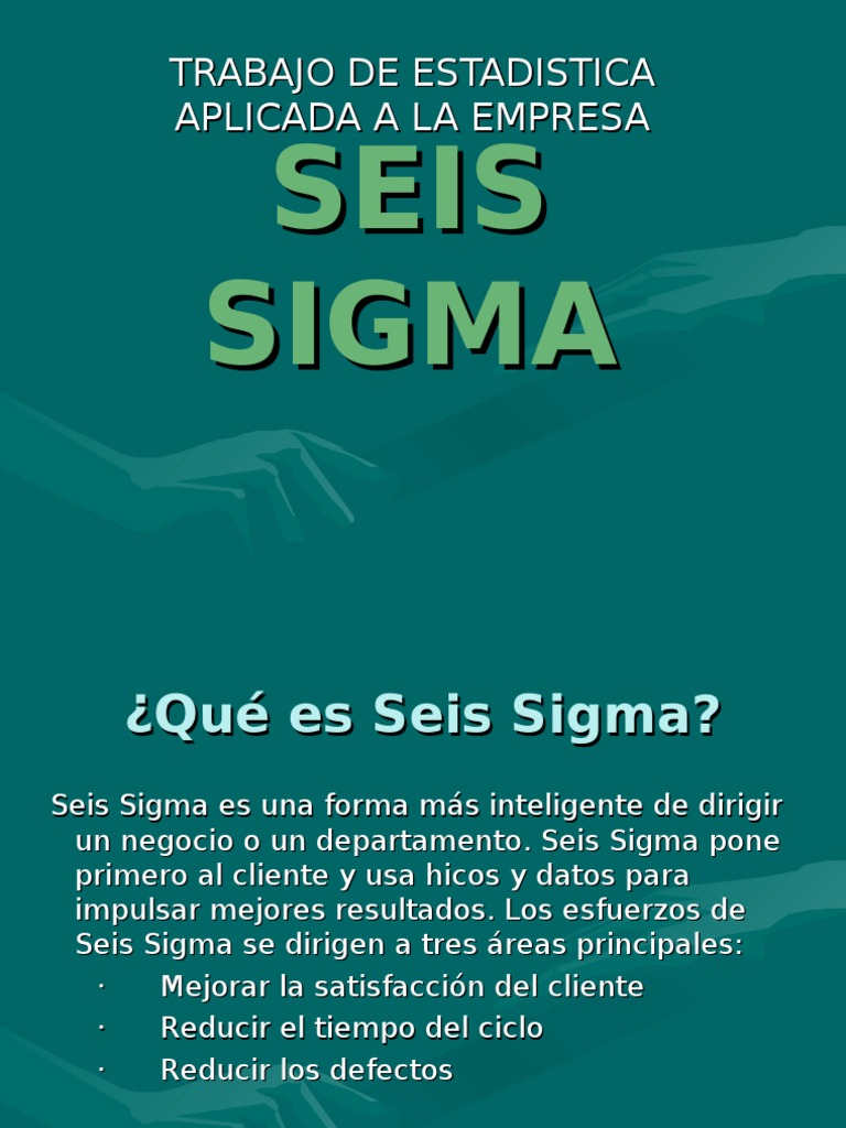 Expo Sic Ion Seis Sigma | PDF | Six Sigma | Distribución normal