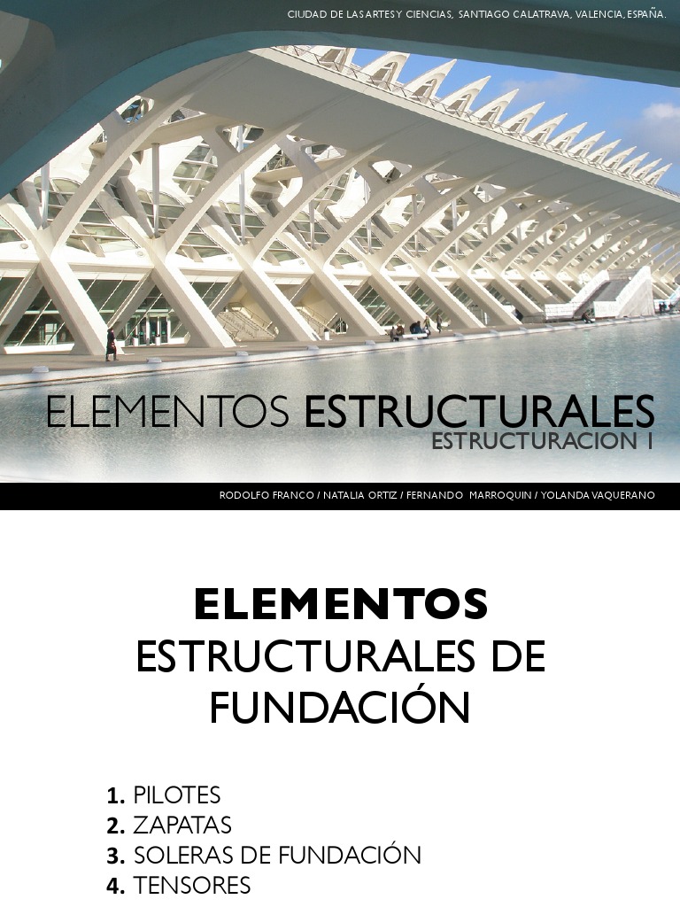 Elementos Estructurales - PPT FINAL | PDF | Fundación (Ingeniería ...