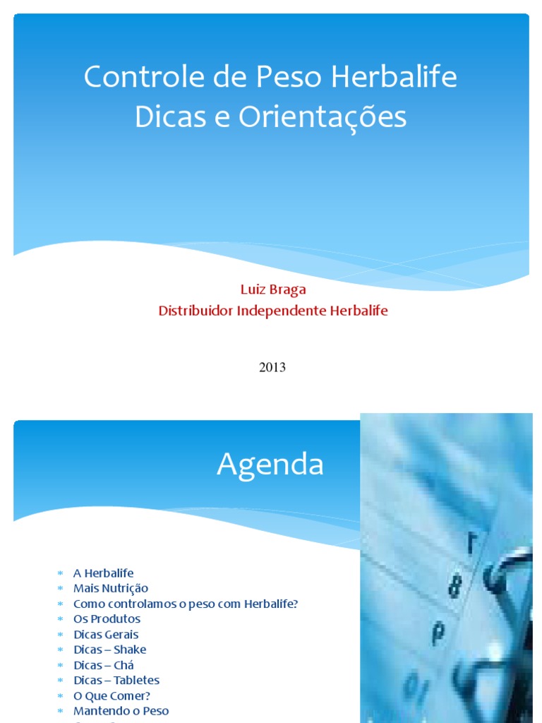 Guia Herbalife para Controle de Peso | PDF | Chá | Comidas e bebidas