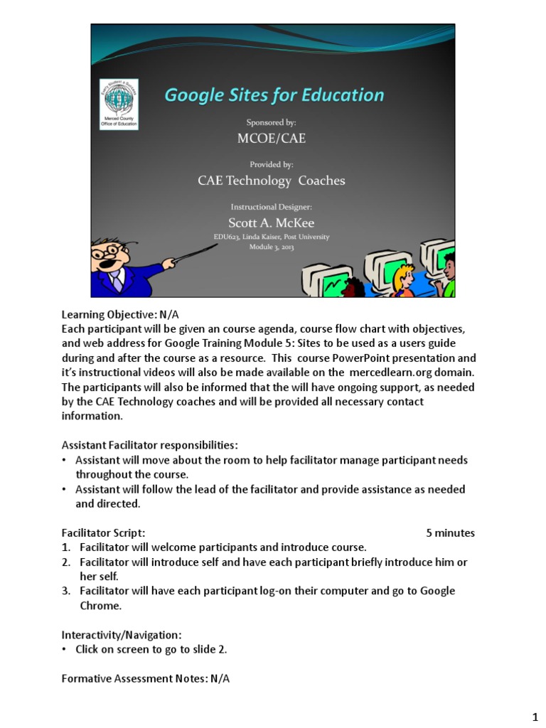 EDU623 Storyboard Draft | PDF | Websites | Facilitator