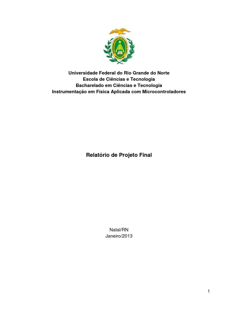 Relatório Final IFAM | PDF | Radar | Sonar