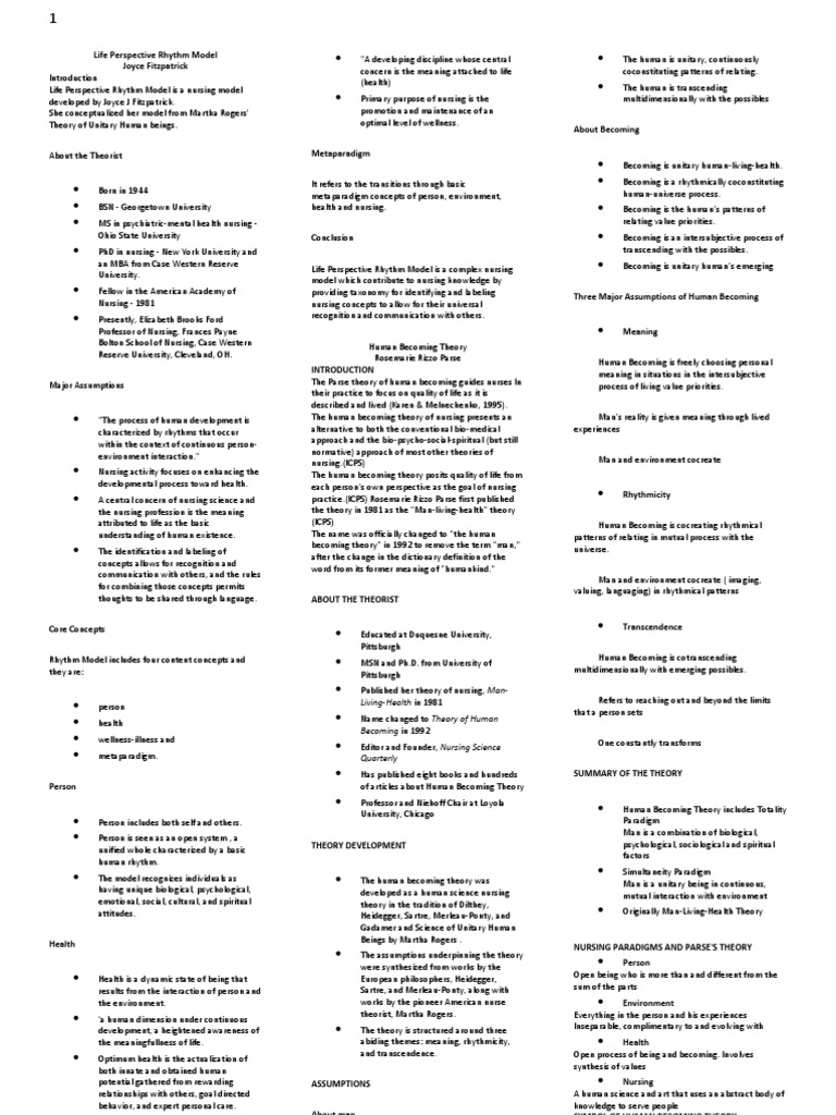 Life Perspective Rhythm Model | PDF | Competence (Human Resources) | System
