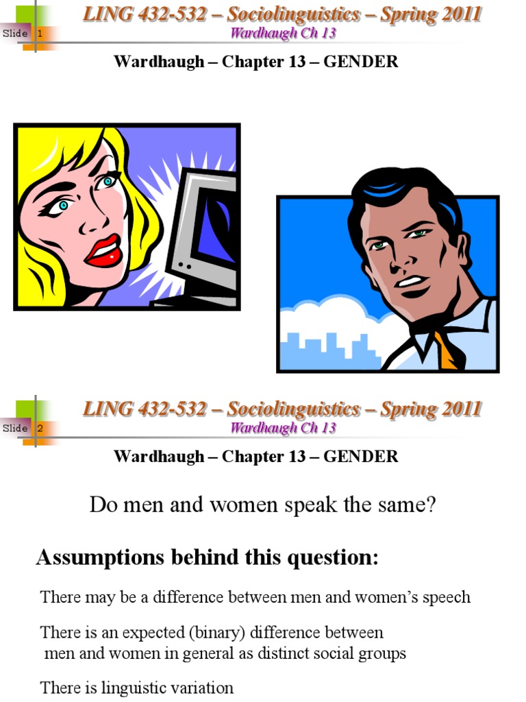 An Analysis of Gender Differences in Linguistic Behavior and Language ...