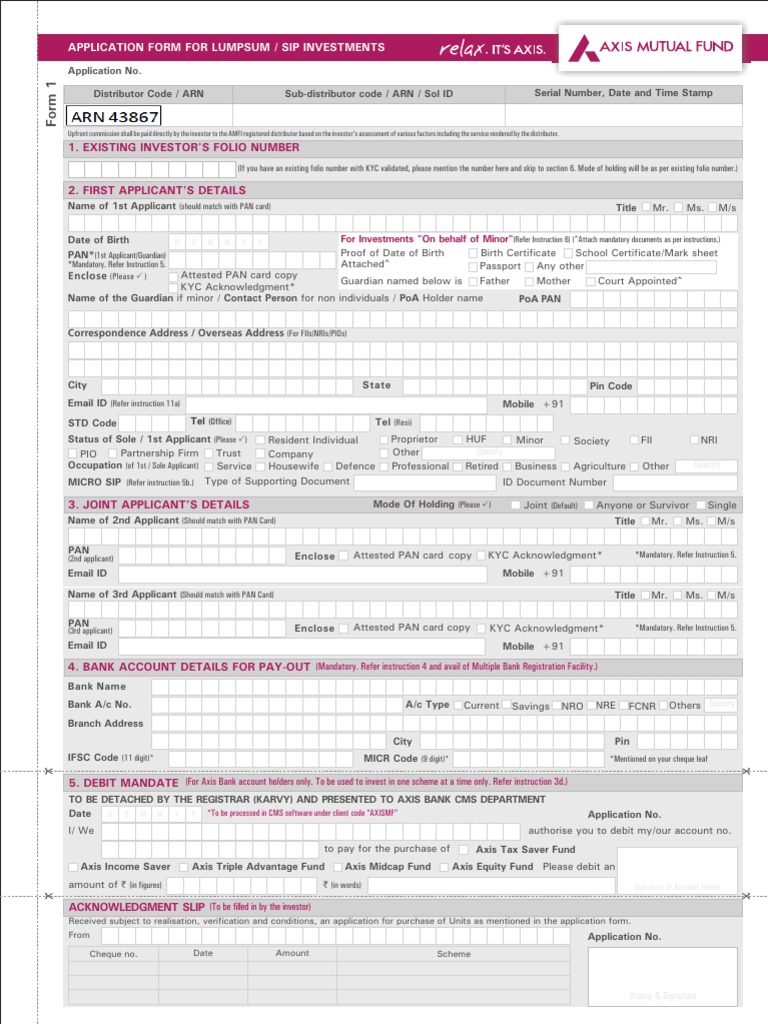 Common Application Form | PDF | Cheque | Debit Card