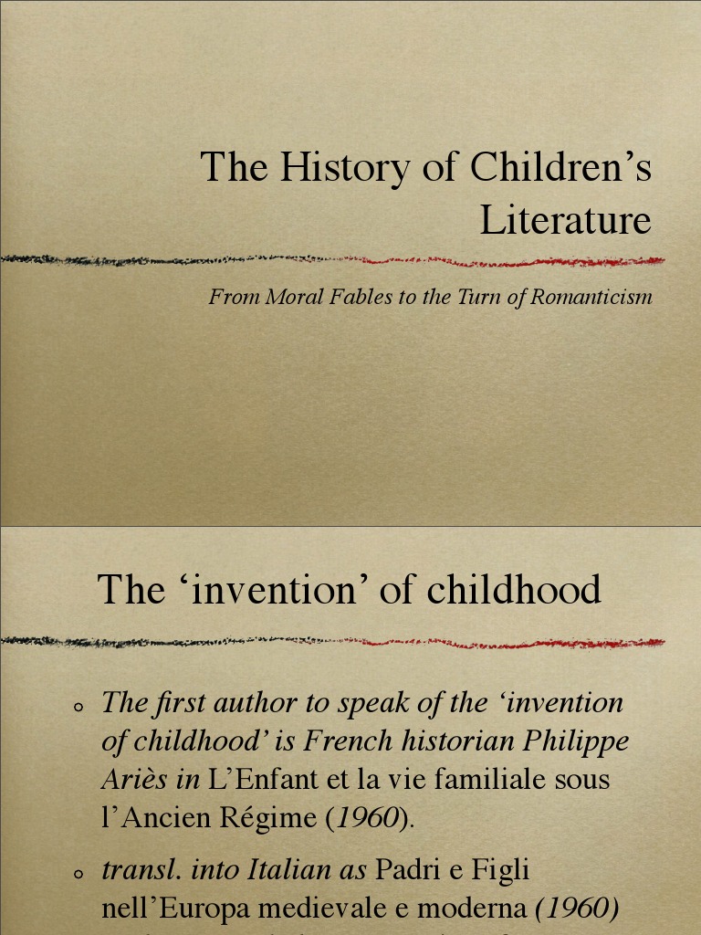 The History of Children's Literature | PDF | Children's Literature | Poetry